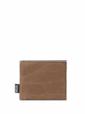 DIESEL® Bifold Cotton Wallet - Brown
