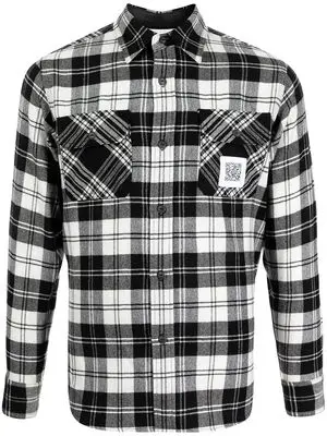 FUMITO GANRYU Pleated Flannel Shirt