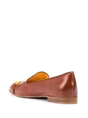 MADISON MAISON Square-toe Horsebit Loafers - Brown