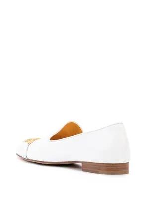 MADISON MAISON Square-toe Horsebit Loafers - White