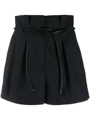 3.1 Phillip Lim Paperbag Waist Mini Shorts - Black