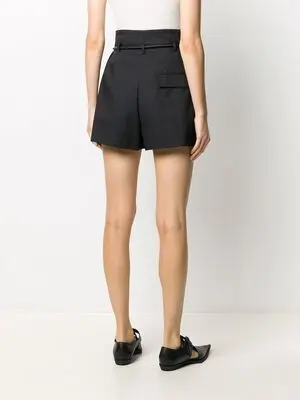 3.1 Phillip Lim Paperbag Waist Mini Shorts - Black