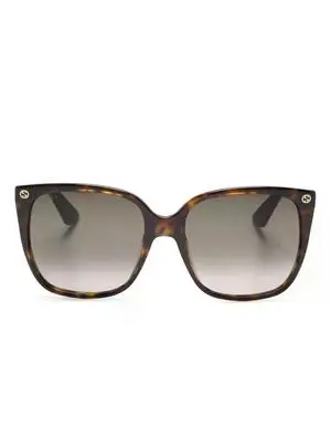 Gucci Interlocking G Sunglasses - Brown