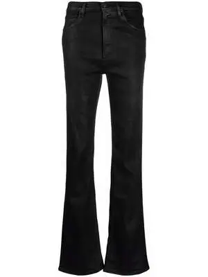 3x1 Slim-cut Coated Trousers