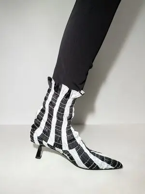 AMY CROOKES Marthe 60mm Shirred Boots