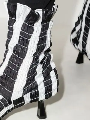 AMY CROOKES Marthe 60mm Shirred Boots