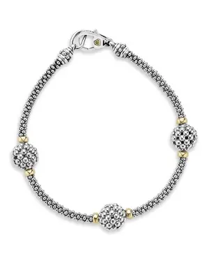 Lagos Sterling Silver Bracelet With Caviar Stations