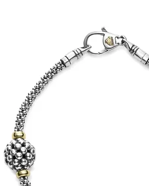 Lagos Sterling Silver Bracelet With Caviar Stations