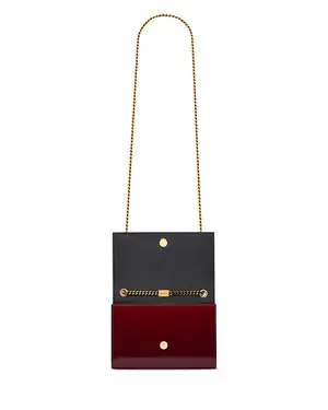 Saint Laurent Kate Patent Leather Shoulder Bag - Grenade Patent/gold