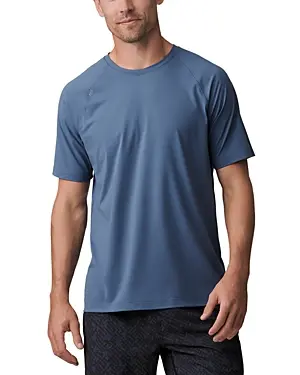 RHONE Reign Short Sleeve Tee Blue Fin