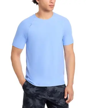 RHONE Reign Short Sleeve Tee Blue Mist Heather