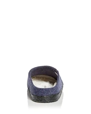 BIRKENSTOCK Zermatt Shearling Clogs - Blue