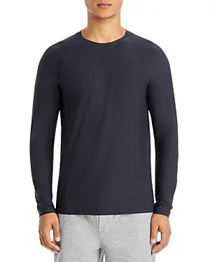 RHONE Rhone Reign Long Sleeve Performance Tee Black Heather