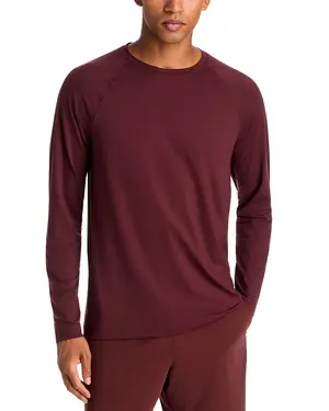 RHONE Reign Long Sleeve Performance Tee - Cherry Bark