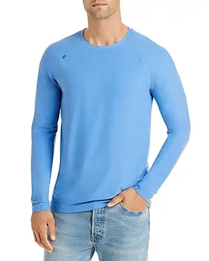 RHONE Rhone Reign Long Sleeve Performance Tee Ice Blue Heather
