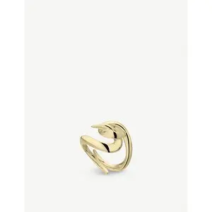 SHAUN LEANE Hook Yellow Gold-plated Vermeil Silver Ring - Yellow Gold Vermeil