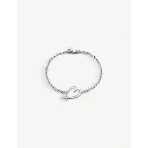 SHAUN LEANE Heart Sterling Chain Bracelet