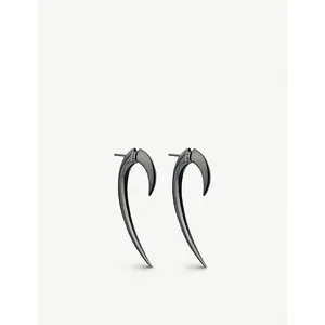 SHAUN LEANE Hook Rhodium-plated Earrings - Silver
