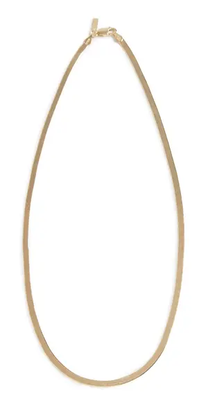 BY ADINA EDEN Vermeil Herringbone Chain Necklace - Gold
