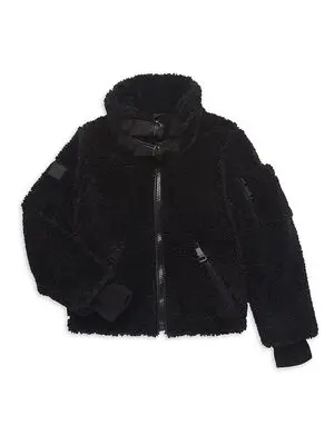 Sam. Sam. Girl's Denver Sherpa Jacket - Black
