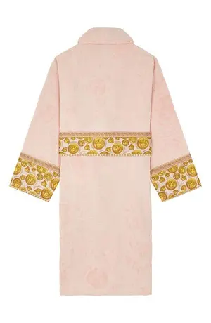 Versace Medusa Amplified Cotton Bath Robe - Pink-gold