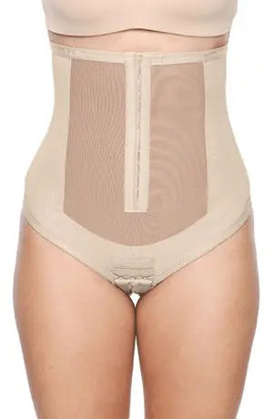 BELLEFIT Postpartum Cheekster Corset Girdle - Beige