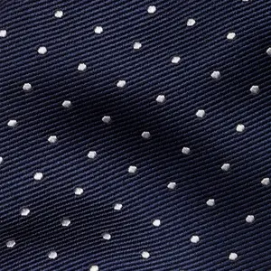 Ralph Lauren Polka-dot Silk Repp Neck Tie - Navy/white