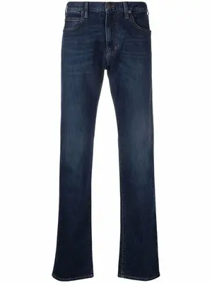 Emporio Armani Straight-leg Denim Jeans - Blue