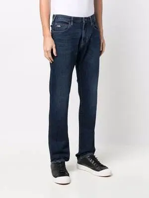 Emporio Armani Straight-leg Denim Jeans - Blue