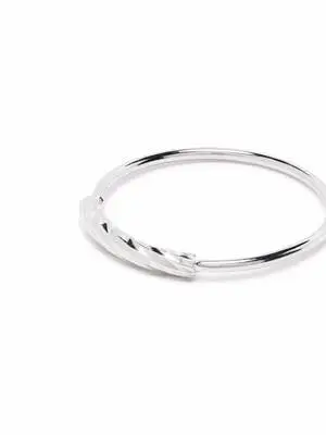 MARIA BLACK 14kt White Gold Nancy 14 Single Hoop Earring