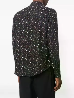 Saint Laurent Star-print Press-stud Shirt