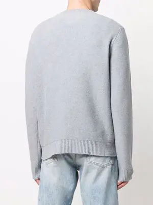Maison Kitsuné Fox Head-jacquard Lambswool Jumper
