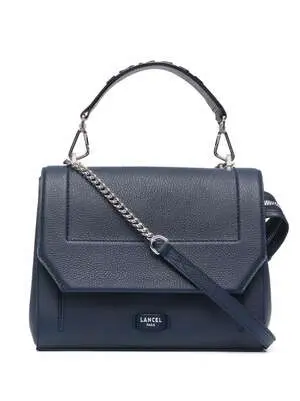 LANCEL Logo-print Leather Tote Bag - Blue