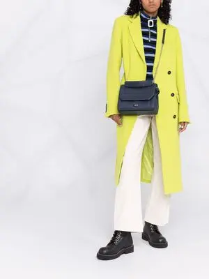 LANCEL Logo-print Leather Tote Bag - Blue