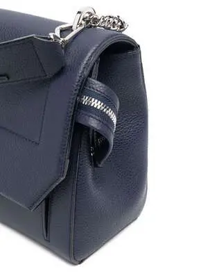 LANCEL Logo-print Leather Tote Bag - Blue