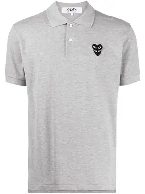 Play Comme Des Garcon Double Heart Polo Shirt