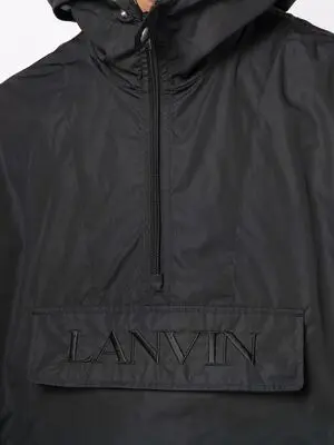 LANVIN Logo-embroidered Zip-front Windbreaker Jacket