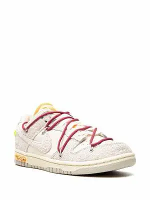 Nike X Off White Dunk Low Lot 35 Sneakers - Neutrals