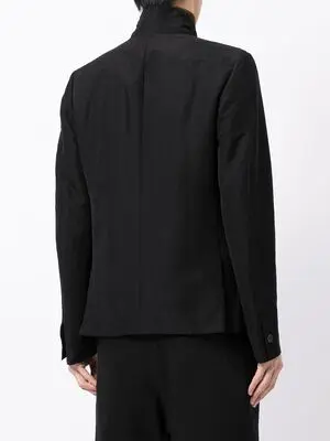 THE VIRIDI-ANNE Fitted Stand-up Collar Blazer
