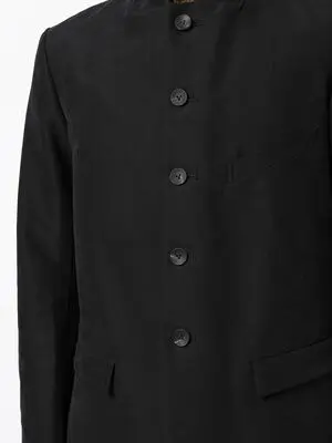 THE VIRIDI-ANNE Fitted Stand-up Collar Blazer
