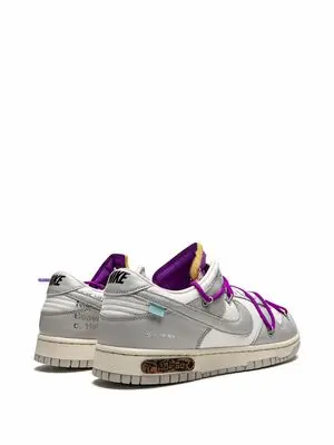 Nike X Off White Dunk Low Lot 28 Sneakers - Grey