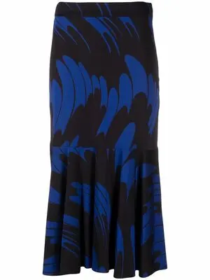 Stella McCartney Haya Floral Satin Skirt
