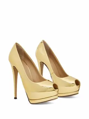 GIUSEPPE ZANOTTI 130mm Sharon Pumps - Gold