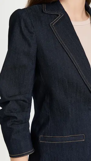 Cinq À Sept Denim Khloe Blazer - Indigo