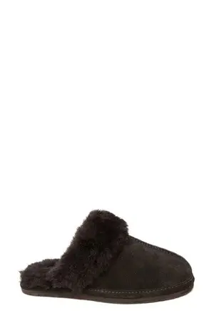 Minnetonka Genuine Sheepskin Slipper - Black