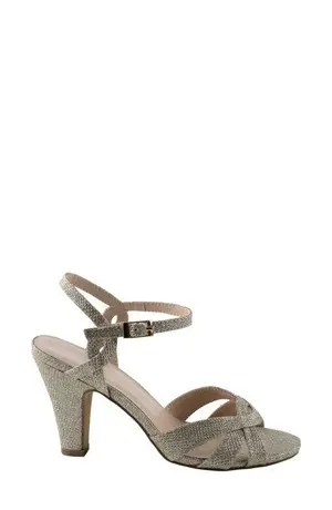 PARADOX LONDON PINK Kitty Glitter Sandal - Champagne
