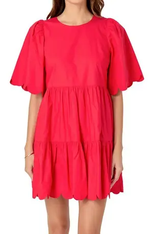 English Factory Scallop Minidress