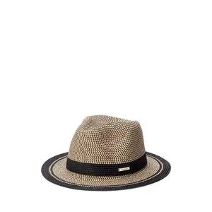 Ralph Lauren Ralph Lauren Packable Straw Fedora Black Multi