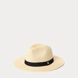 Ralph Lauren Ralph Lauren Packable Straw Fedora Natural/black