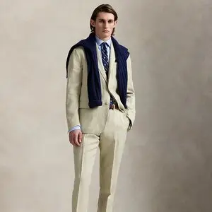 Ralph Lauren Linen Trousers - Spring Beige